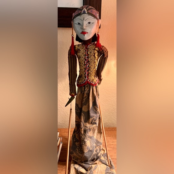 Other | Vintage Indonesian Wayang Golek Wooden Stick Puppet Theater ...